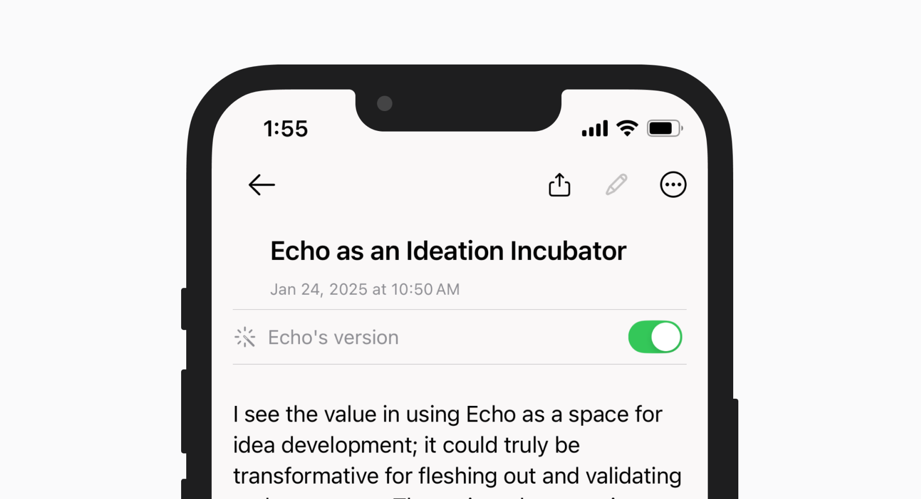 Echo | AI voice notes for clear thinking