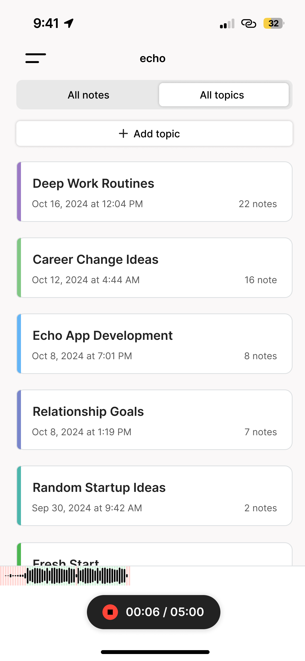 Echo | AI voice notes for clear thinking