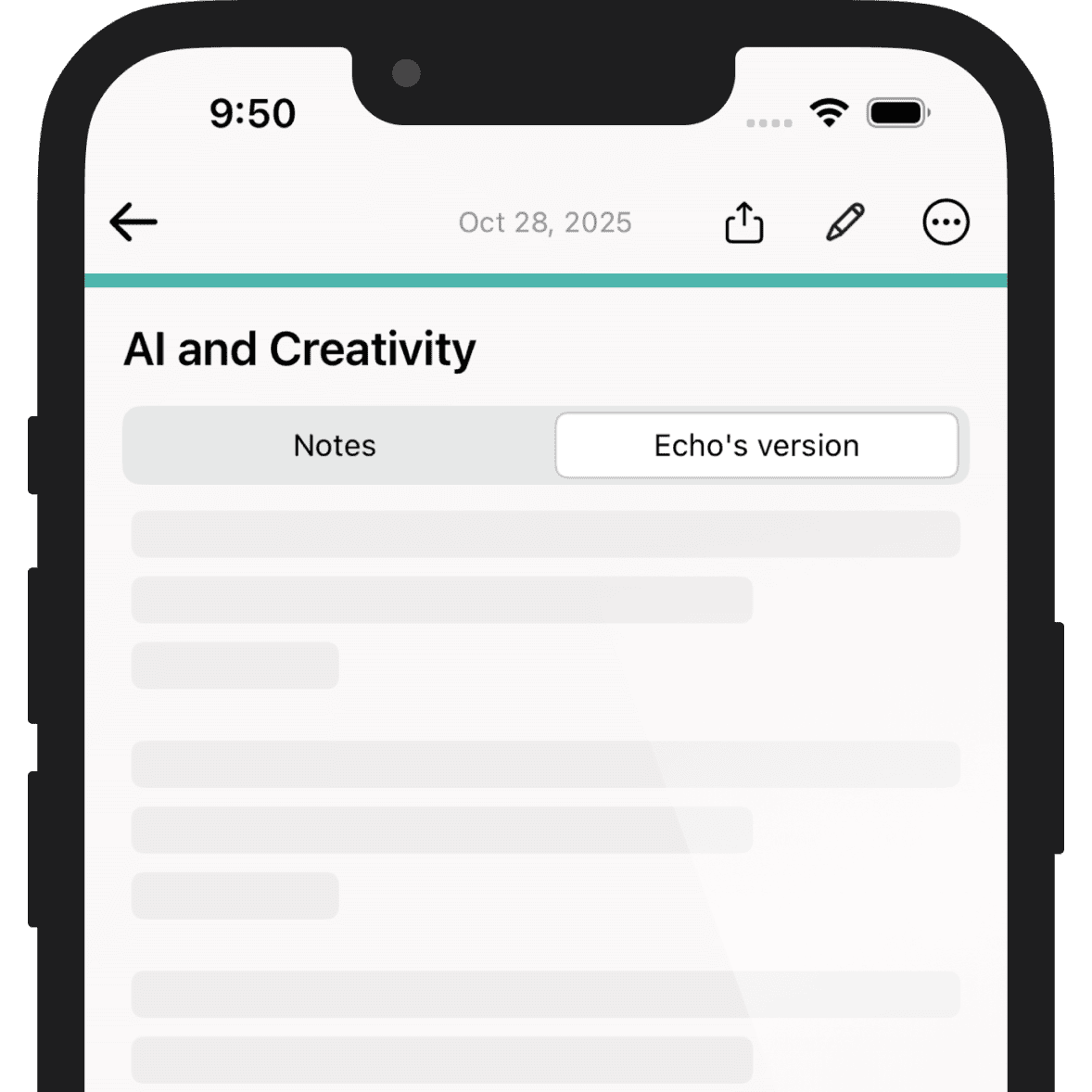 Echo | Notes for Writers