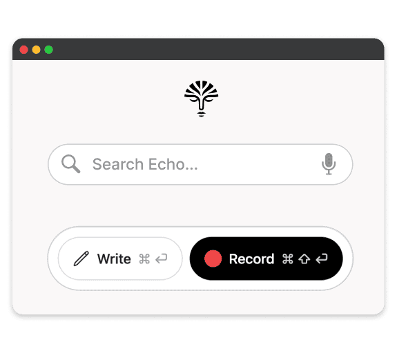 Echo | Notes for Writers